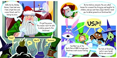 Holiday Heroes Save Christmas, Hardcover Book | littlelightcollective